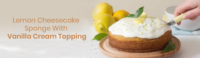 Lemon Cheesecake Sponge With Vanilla Cream Topping – Boditronics